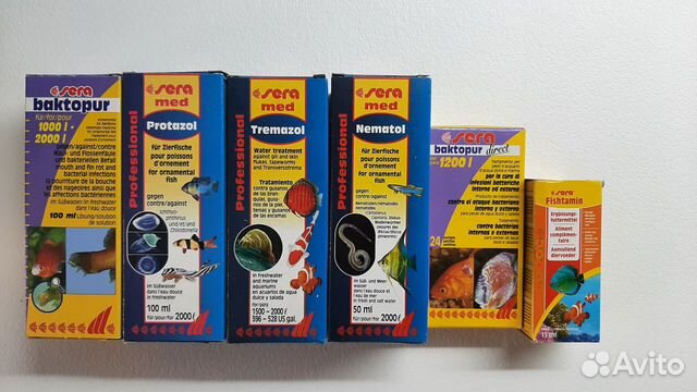 Sera Baktopur direct, Nematol, Protazol, Fishtamin