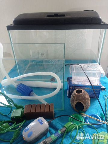 Аквариум 40л, 20л, 10 л и все к нему