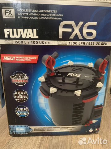 Внешний аквариумный фильтр fluval fx6
