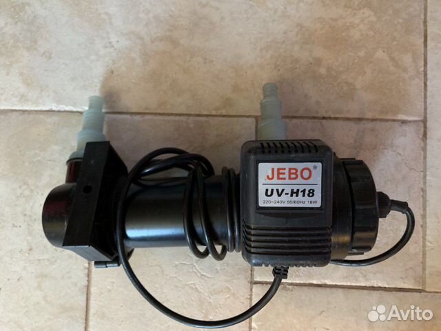 Уф стерилизатор для аквариума Jebo UV-H18