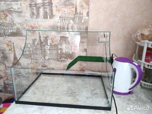 Акватеррариум для водной черепахи, 35л