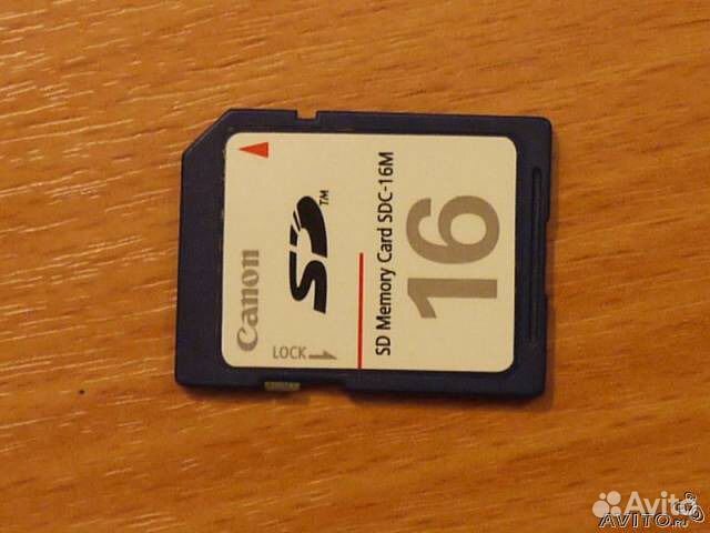 Карта canon sd memory card sdc-16m купить в Москве | Электроника | Авито
