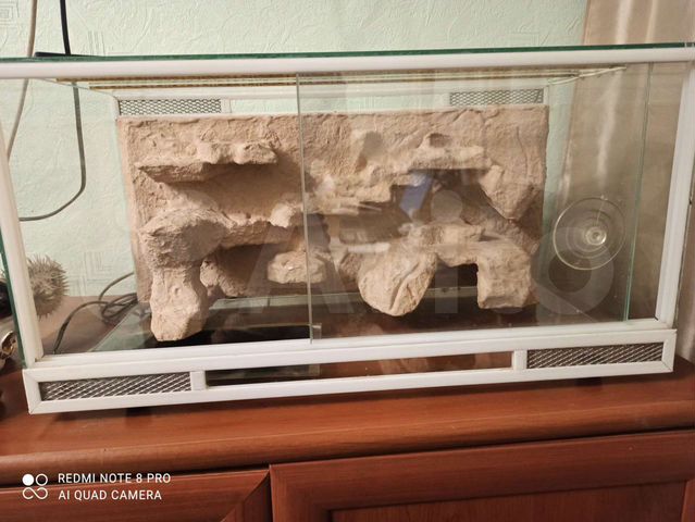 Террариум с подсветкой и термоковриком для рептили